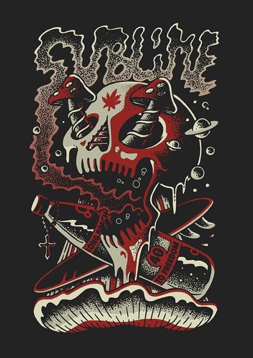SUBLIME - SURF SKULL - KILLERARTWORX