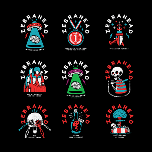 ZEBRAHEAD - BRAIN INVADERS ALBUM/SINGLE CYCLE - KILLERARTWORX